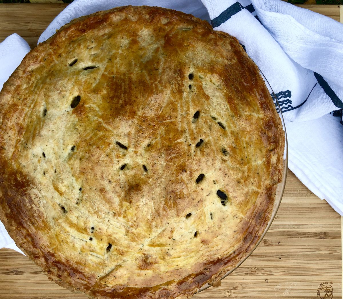 Russian-influenced salmon pot pie (aka pirok) with parmesan-thyme crust ...
